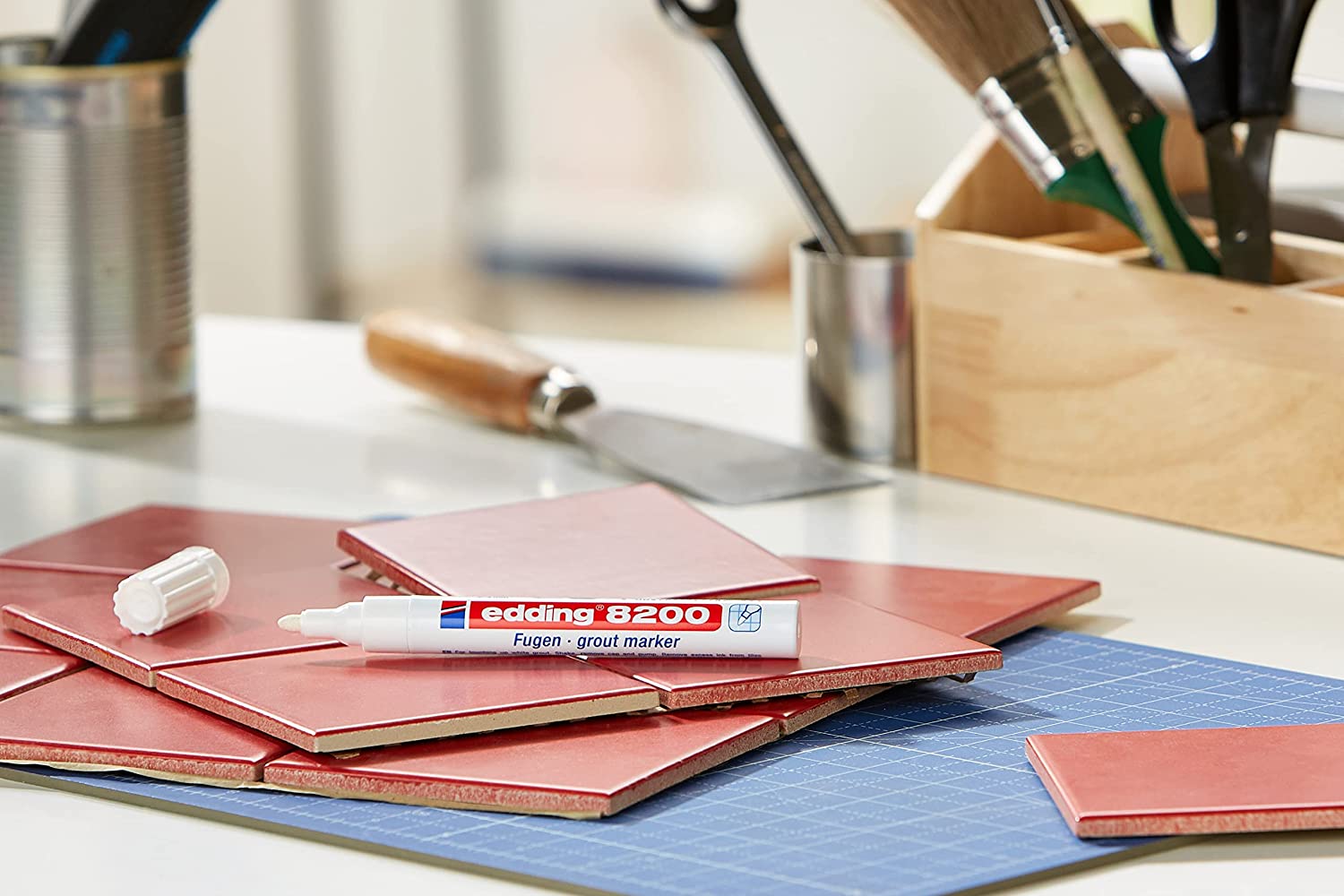 Marcador Edding 8200 Juntas Loseta Mosaico 2-4mm Blister C/1 – El Pensar